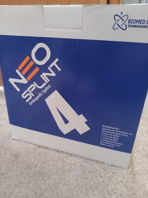 Neo Splint Orthopedic Fiberglass Splint Roll 4" X 15' / 4 inch x 5 ...