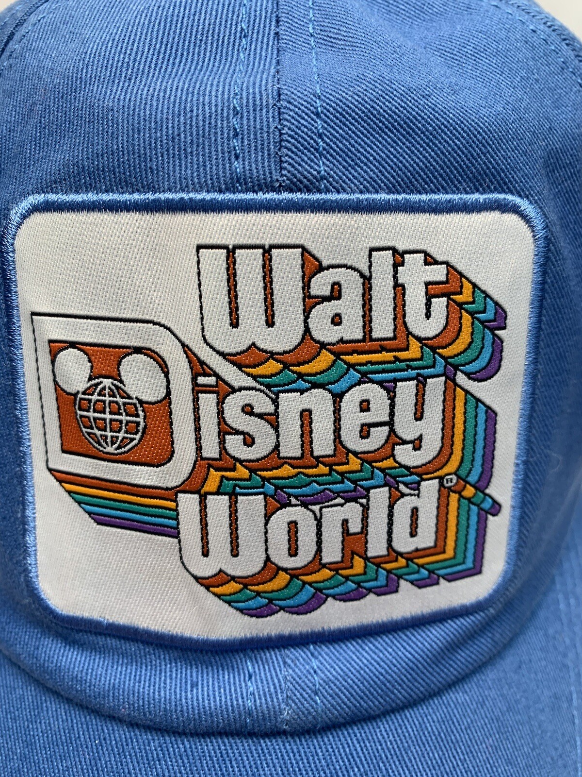Walt Disney World Retro Logo Baseball Cap Adult Blue Hat Official ...