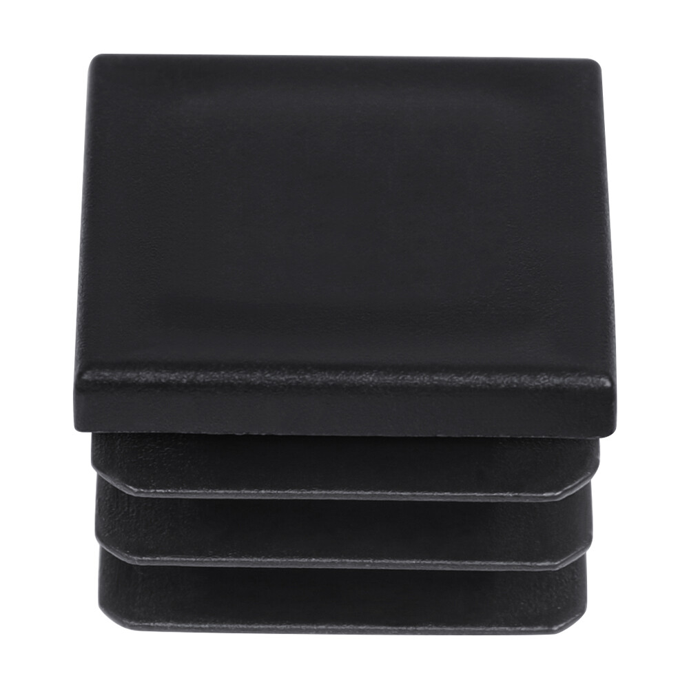 25 - 1" Square Tubing Black Plastic Plug 1 Inch Sq End Caps 1"x1" 1x1 ...