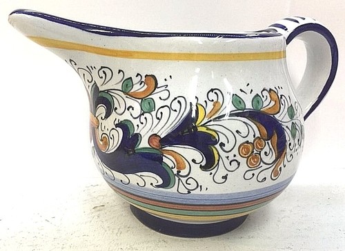 Deruta pottery-Ricco Deruta 1/2 Liter Pitcher.Made/painted by hand in ...