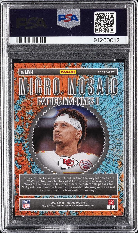 2023 PANINI MOSAIC MICRO MOSAIC #MM11 PATRICK MAHOMES II PSA 10 | eBay UK