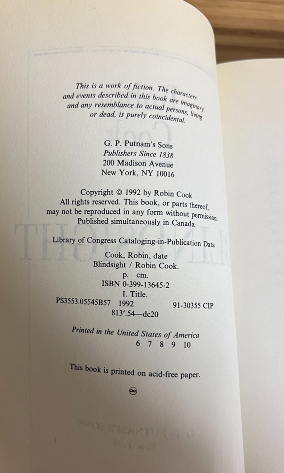 ROBIN COOK -4 Hardback- Fatal Cure-Blindsight-Intervention-GodPlayer | eBay