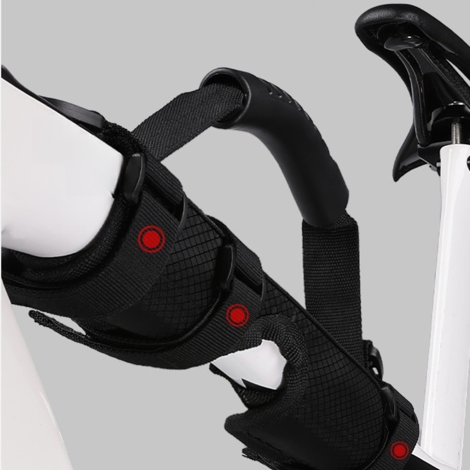 For Daily Commute Folding Bike Strap Rubber Non-slip Grips Reflective ...