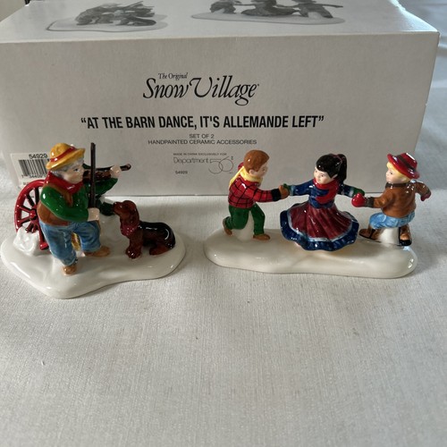 Dept 56 Snow Village At the Barn Dance, It's Allemande Left #54929 ...