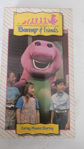 Barney And Friends Vintage Vhs Caring Means Sharing 1992 Time Life ...