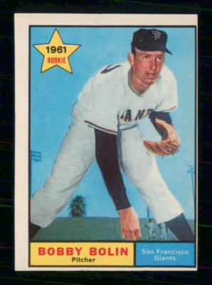 1961 TOPPS BASEBALL # 449 BOBBY BOLIN RC INV J8734 | eBay