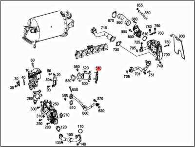 Genuine MERCEDES Metal seal multi layer 6511420380 | eBay