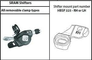 Hope Tech 3 Sram Shifter Mount Clamp Pair Black | eBay