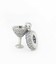NEW Authentic PANDORA 925 Celebration Pave Cocktail Glass Charm Pendant ...