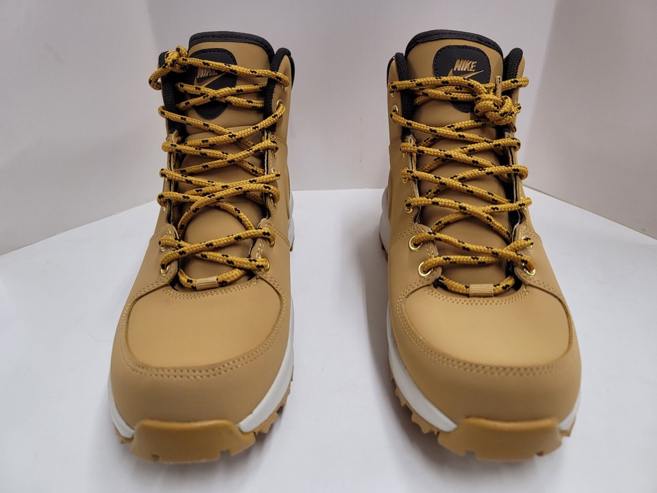 New In Box MENS Nike MANOA Leather Boots Wheat Haystack Velvet Brown ...