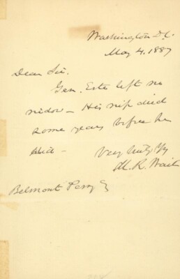 MORRISON R. WAITE - AUTOGRAPH LETTER SIGNED 05/04/1887 | eBay