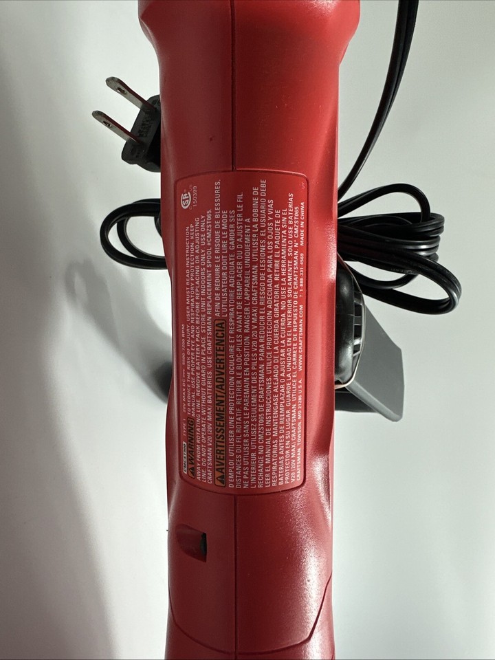 CRAFTSMAN CMCST900 V20* Cordless 20V 13" String Trimmer/Edger+charger ...