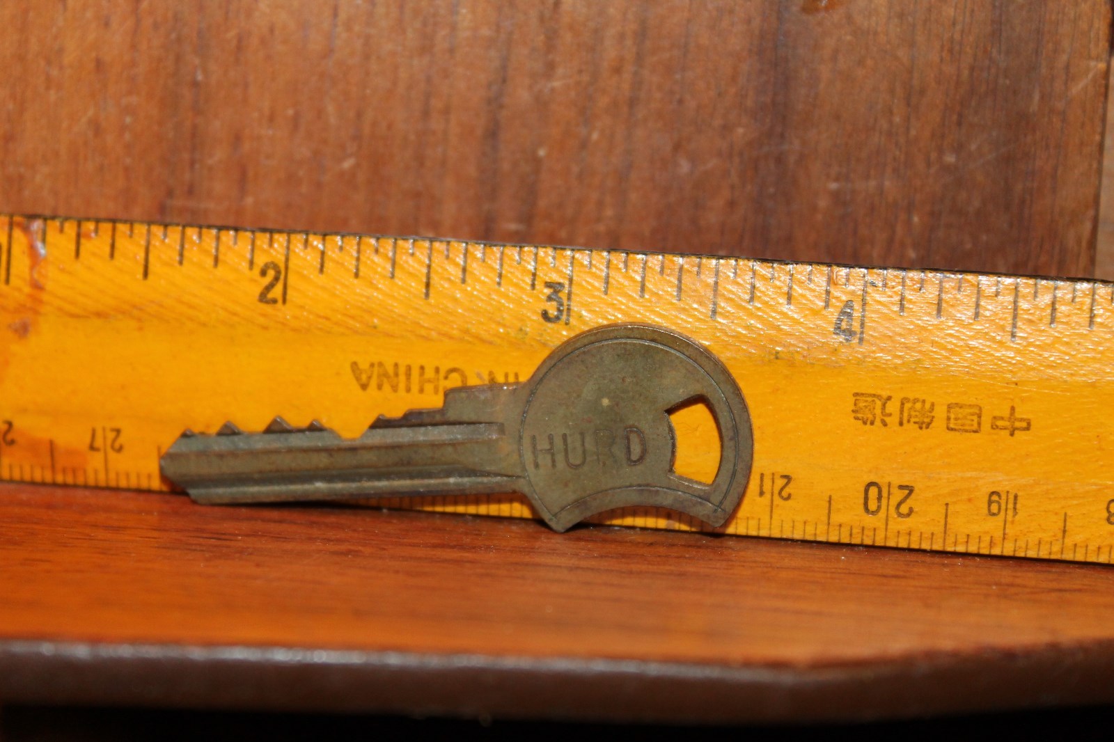 Vintage Hurd Key Unusual Shape Non-Magnetic F3AG | eBay