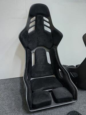 Dry Carbon Fiber Lightweight Bucket Seat With Padding & Bracket Harness ...