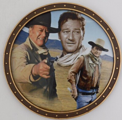 John Wayne Western Justice Plaque Wall Hanging 3 American Icon Bradford ...