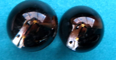 2 ANTIQUE GLASS BALL BUTTONS,REVERSE HAND PAINTED HORSE HEADS, | eBay