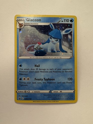 Pokémon TCG Glaceon SWSH192 SWSH: Sword & Shield Promo Holo | eBay