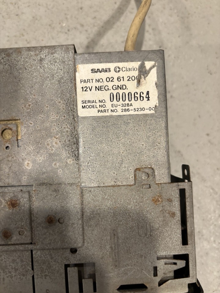 Saab Clarion Equalizer Vintage 1980’s Auto Radio | eBay