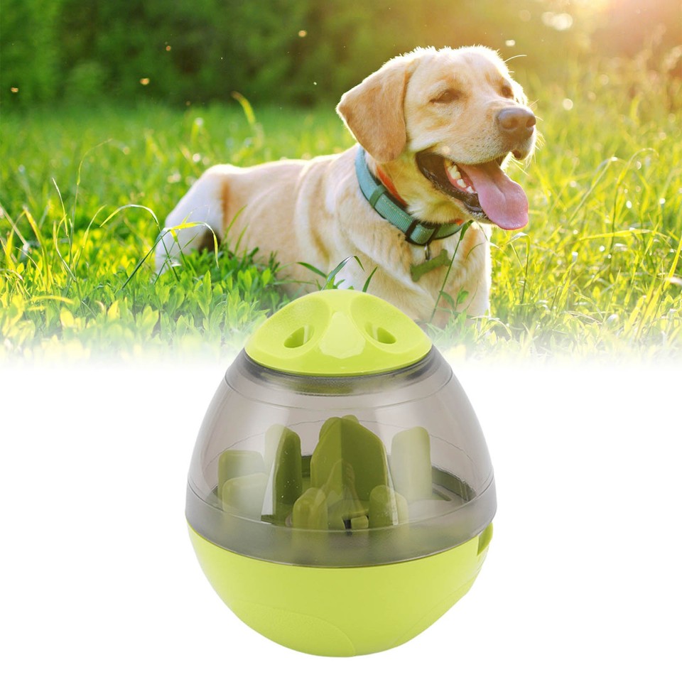 Pet Food Dispensing Ball Safe Dog Slow Feeder Ball Toy For Cat | eBay ...