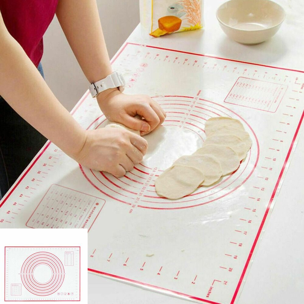 dough rolling mats 50x70cm Pastry Mat Extra Large Silicone Baking Mat ...