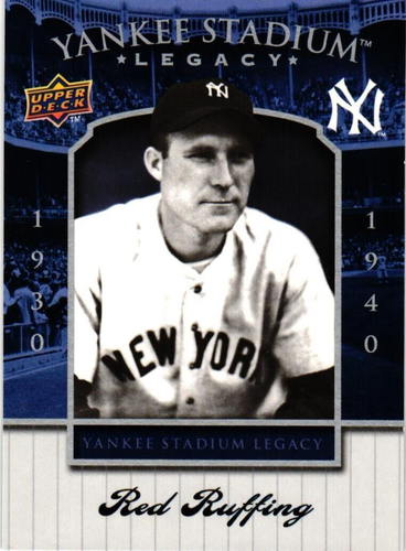 Red Ruffing New York Yankees 2008 Upper Deck Baseball Trading Card | eBay