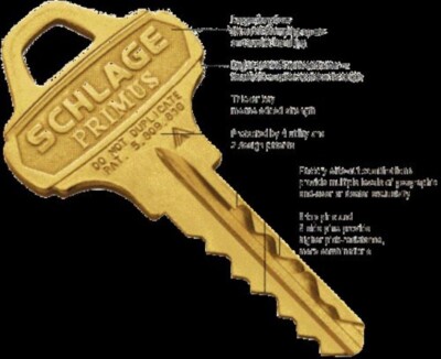 SCHLAGE EVEREST PRIMUS CUT KEY TO EXISTING CUSTOMERS ONLY - ID CODE ...