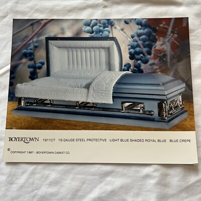 Vintage Boyertown Casket Co 1987 Salesman’s Sample Photograph Funeral ...