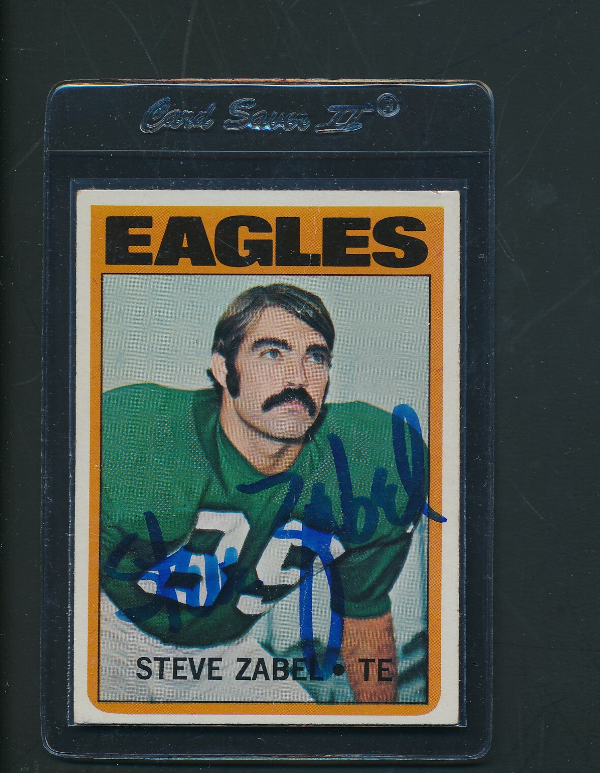 1972 Topps #21 Steve Zabel Eagles Signed Auto *A7221 | eBay