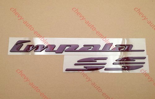 Fits 1994-1996 Impala Ss Emblems Rear Quarter Panel 3D Letter Badge ...