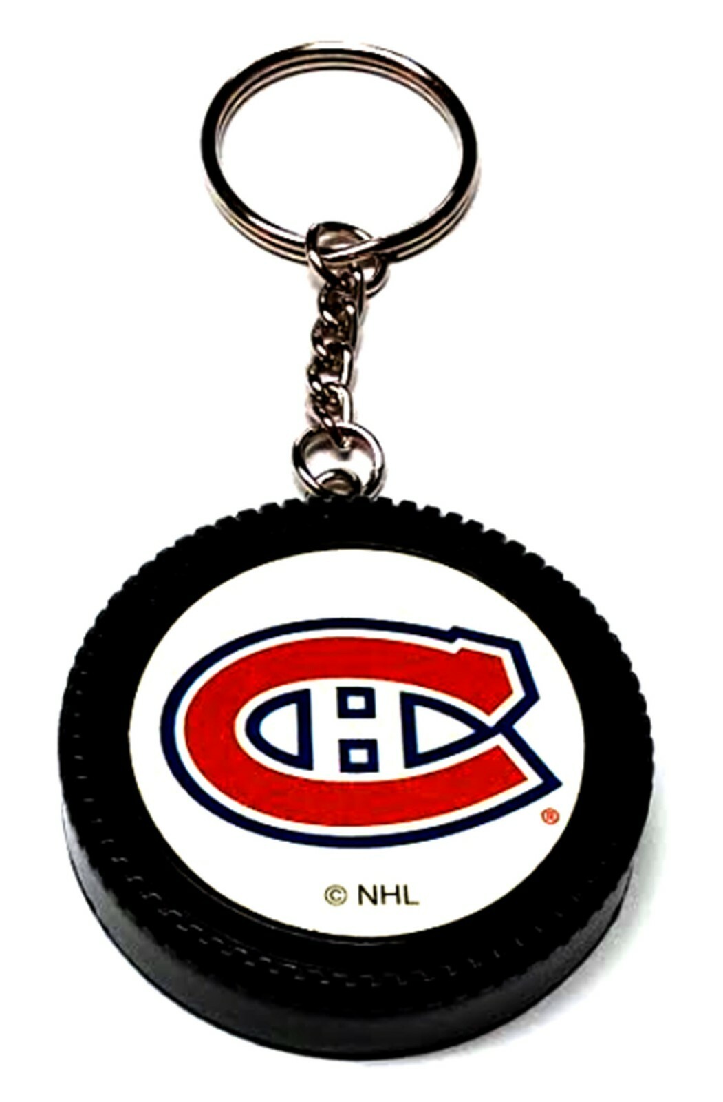 MONTREAL CANADIENS MINI PUCK KEYCHAIN 2" WIDE NEW NHL OFFICIALLY ...