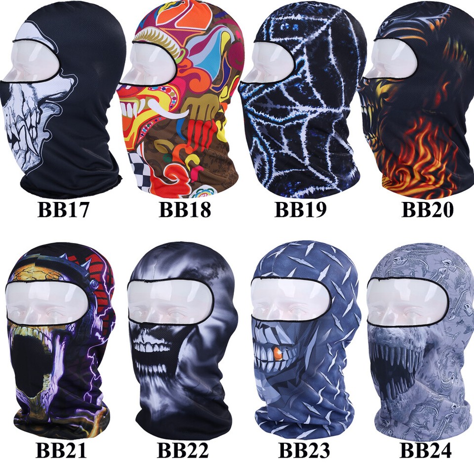 Balaclava Skull Face Mask for Men Women UV Protection Ski Sun Hood ...