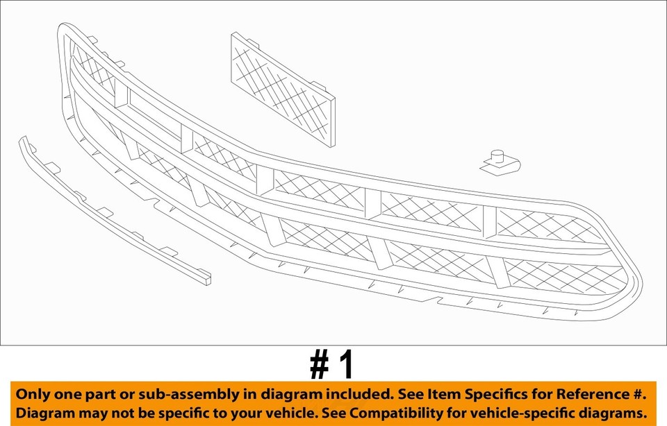 GM OEM 14-19 Corvette Front Bumper Grille Grille Components-Grille Assy ...
