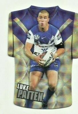 2009 NRL Champions Die Cut CANTERBURY BULLDOGS LUKE PATTEN JDC21 Card ...