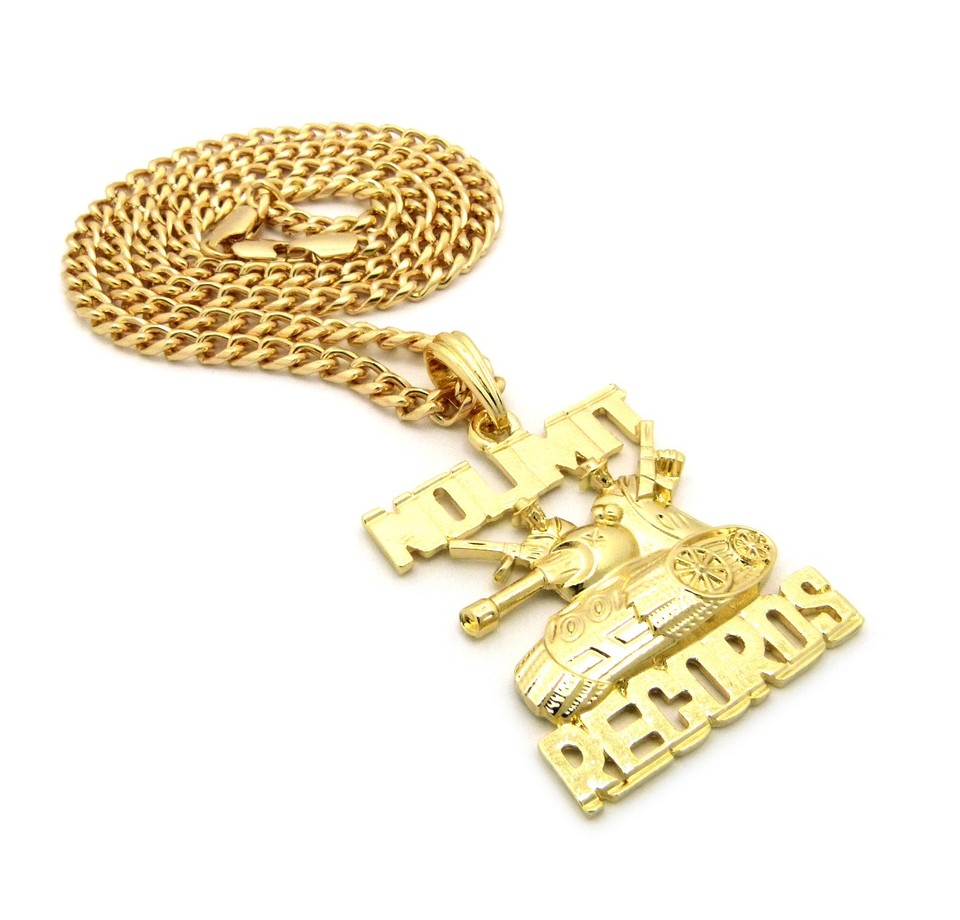 New No Limit Records Hip Hop Pendant &5mm/24" Cuban Link Chain Necklace ...