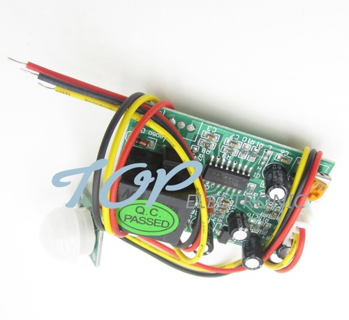 2PCS 12V PIR IR Pyroelectric Infrared Module Adjustable Relay Output ...