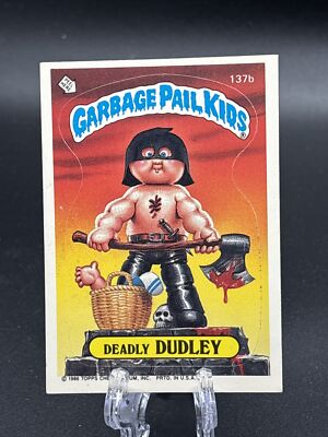 1986 Topps Garbage Pail Kid Deadly Dudley R27052 | eBay