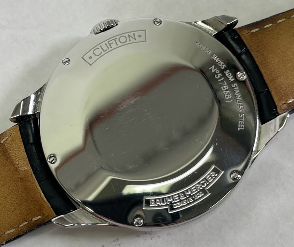 Baume & Mercier Clifton Black Dial Automatic 45mm Men's Watch M0A10366 ...