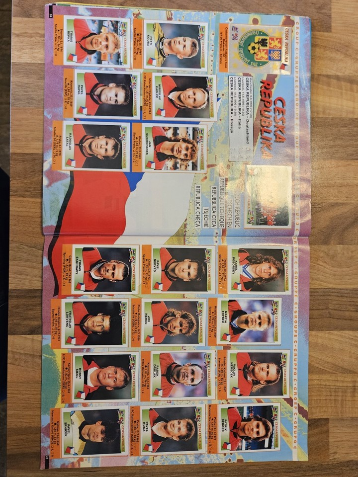 Panini Europe Europa 96 Sticker Album Complete | eBay UK