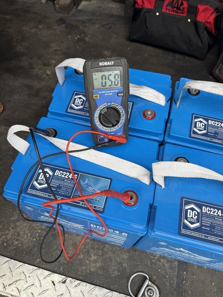 Fullriver GC2 6V 224Ah AGM Deep Cycle Battery DC224-6 Sealed ...