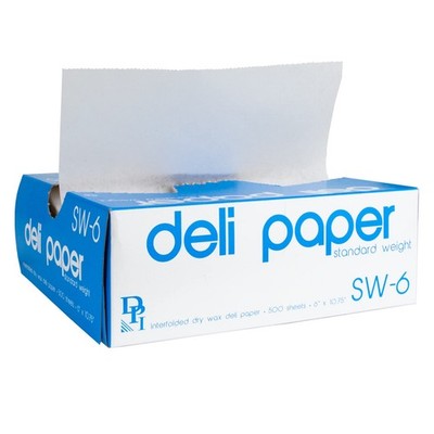 Standard Weight Deli Sheets 6"x10-3/4" Wax Paper for Food Service | eBay