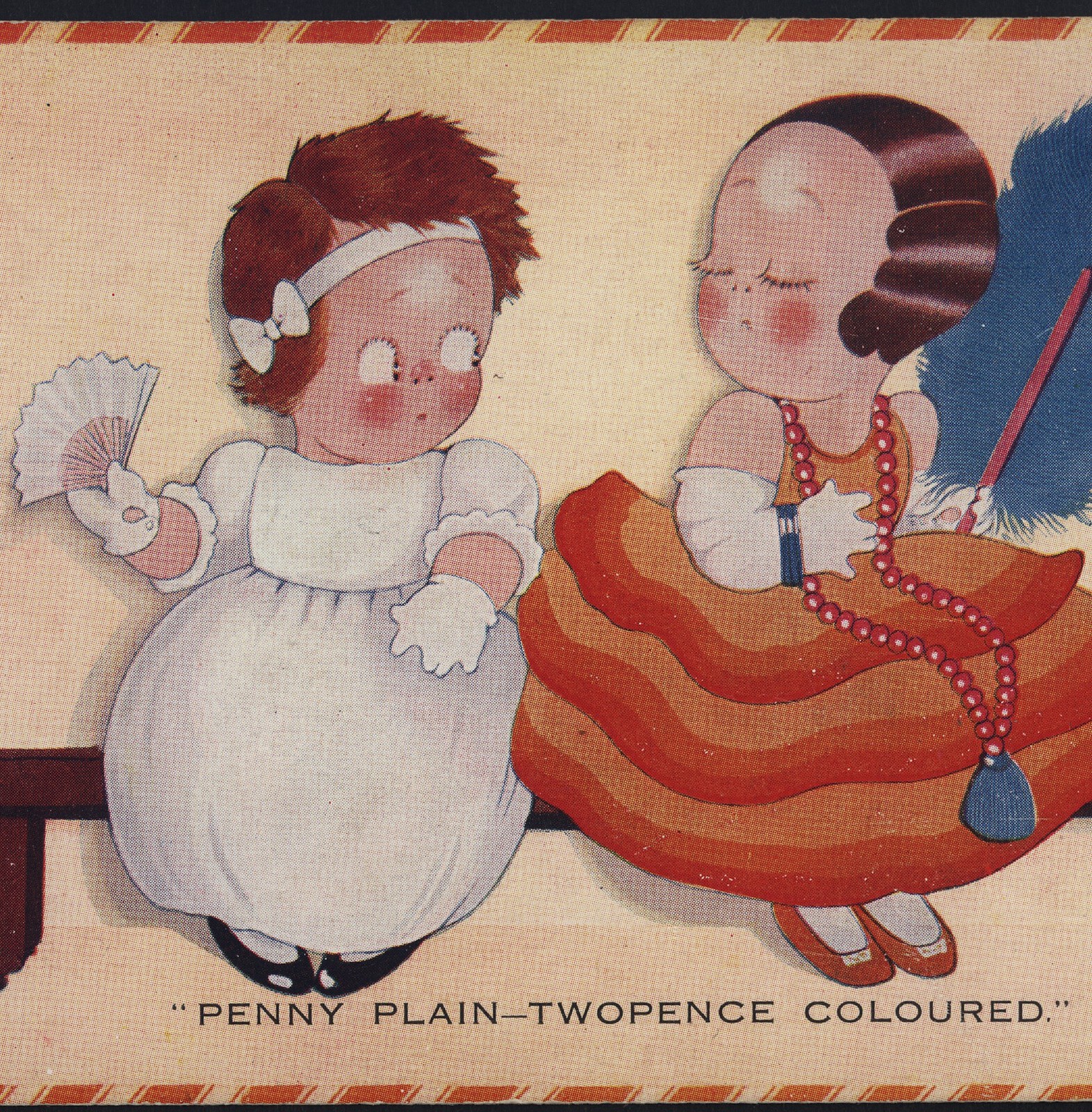 CHLOE PRESTON..SNOOTY GIRL CRITICIZES "PENNY PLAIN--TWOPENCE COLOURED ...