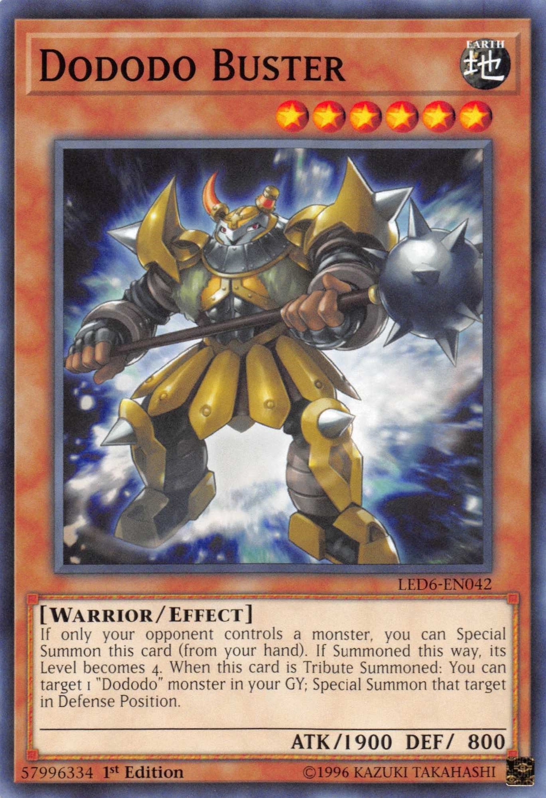 Dododo Buster LED6-EN042 Legendary Duelists: Magical Hero-1st Edition ...