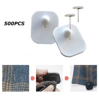 500pcs Anti Theft Hard Tag W/ Pins EAS Clothing Security Mini 8.2 MHZ ...