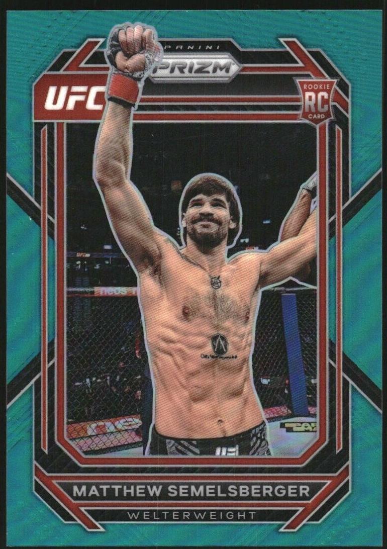 2023 Panini Prizm UFC - Matthew Semelsberger #152 Teal Prizm /49 (RC ...