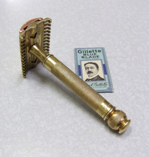 Vintage 1930'S Gillette Goodwill Long Comb Double Edge Safety Razor ...