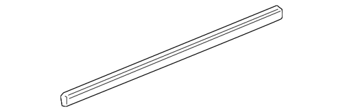 Genuine GM Black Front Driver Side Door Window Belt Reveal Molding ...