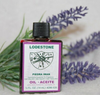 Lodestone Magical Oil (1) 4DRMs Abundance, Prosperity, Love, Santeria ...