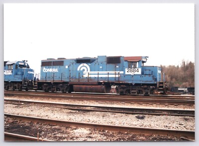 Railroad Photo - Conrail #2884 Diesel Locomotive Freight Train 1990s ...
