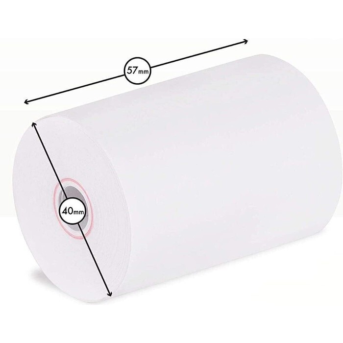 100 Rolls 57x30 Thermal Rolls Cash Credit Card Machine Receipt Paper ...