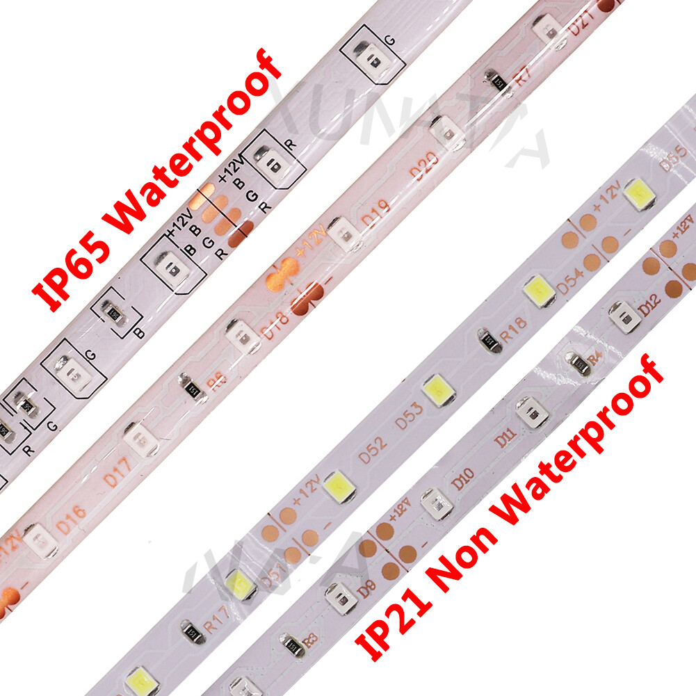 LED Strip Lights Waterproof 12V 5M 2835 Flexible Tape Bedroom Self ...